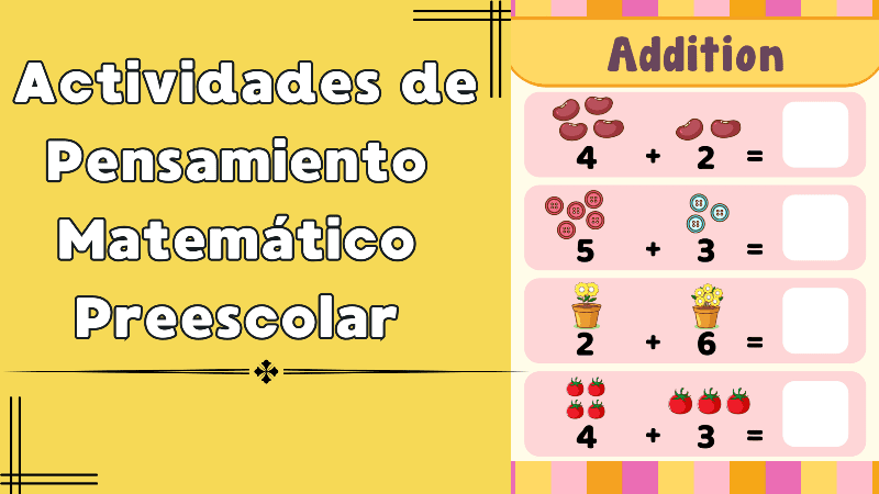Actividades De Pensamiento Matemático Preescolar